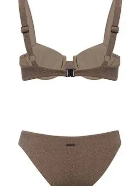 Vetchy | Swim | Vetchy Textured Brown Bikini Set Nwt Xxl Top Large Full ...